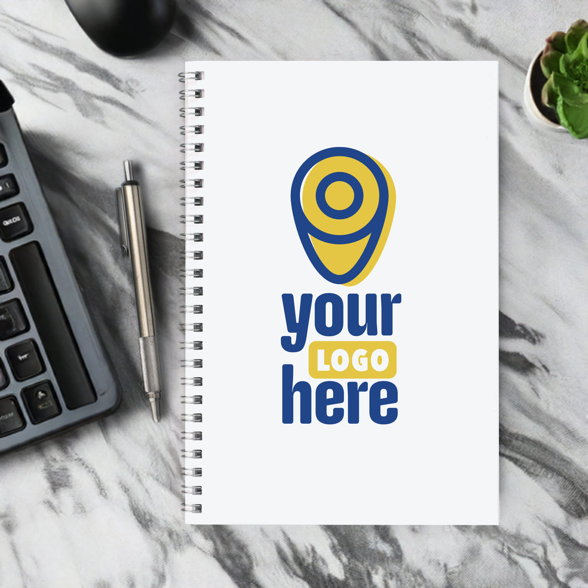 Standard Wire-Bound Color Custom Notebook, Add Your Artwork or Logo ...