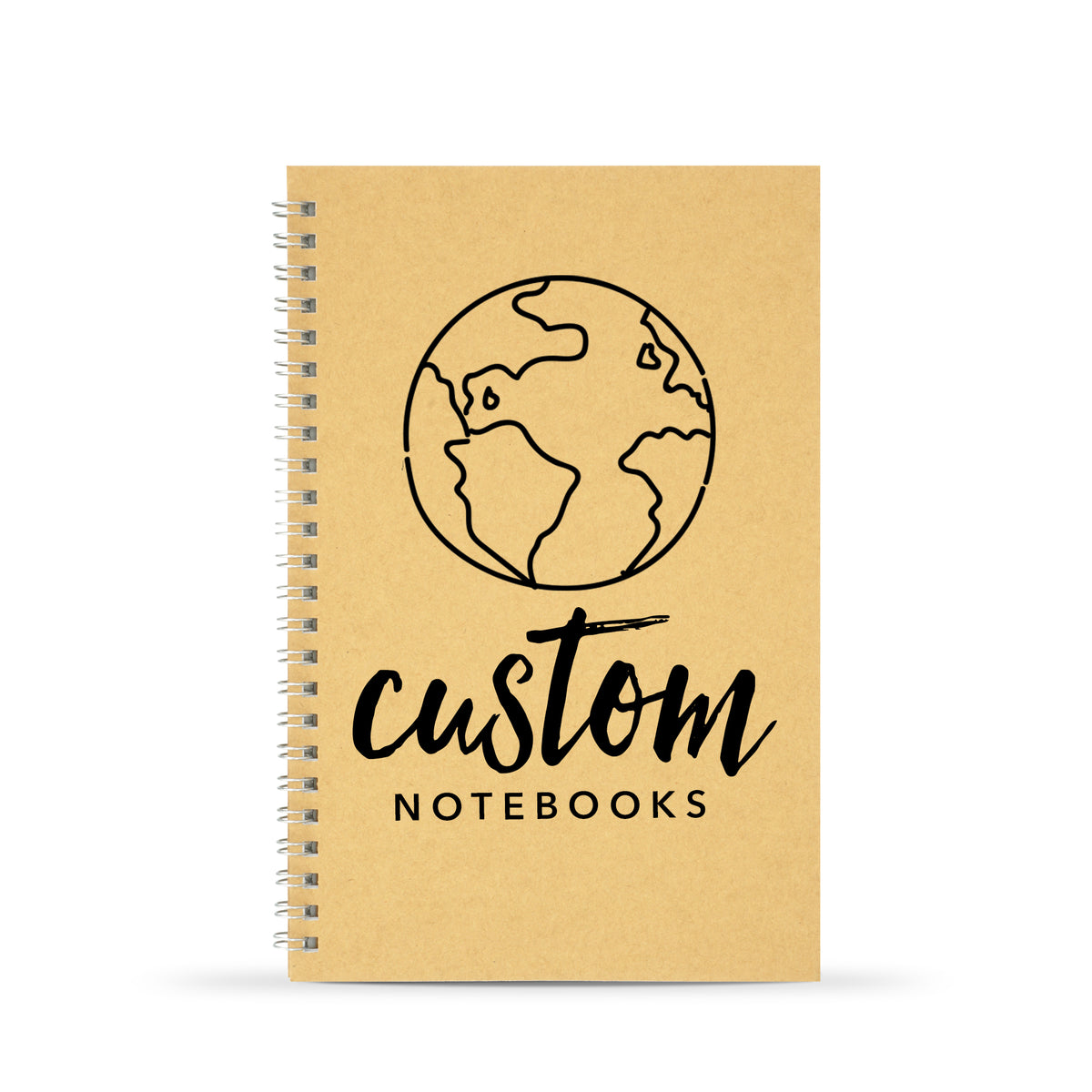 Standard Wire-Bound Notebook, Custom Cover, Add your Artwork or Logo ...